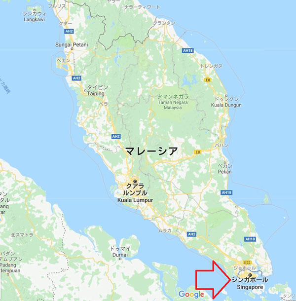 マレーシアシンガポール地図 シンガポール マレーシア 国境 地図 Bnvs