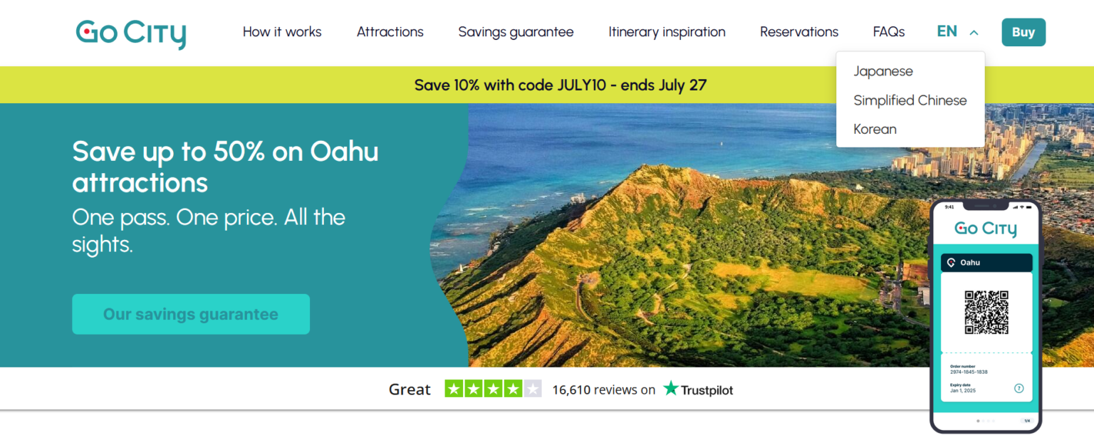 ゴーシティー(Go city)の使い方!海外旅行でお得に観光地を周れる周遊パスを紹介 - QlaDoor＜クラドーア＞